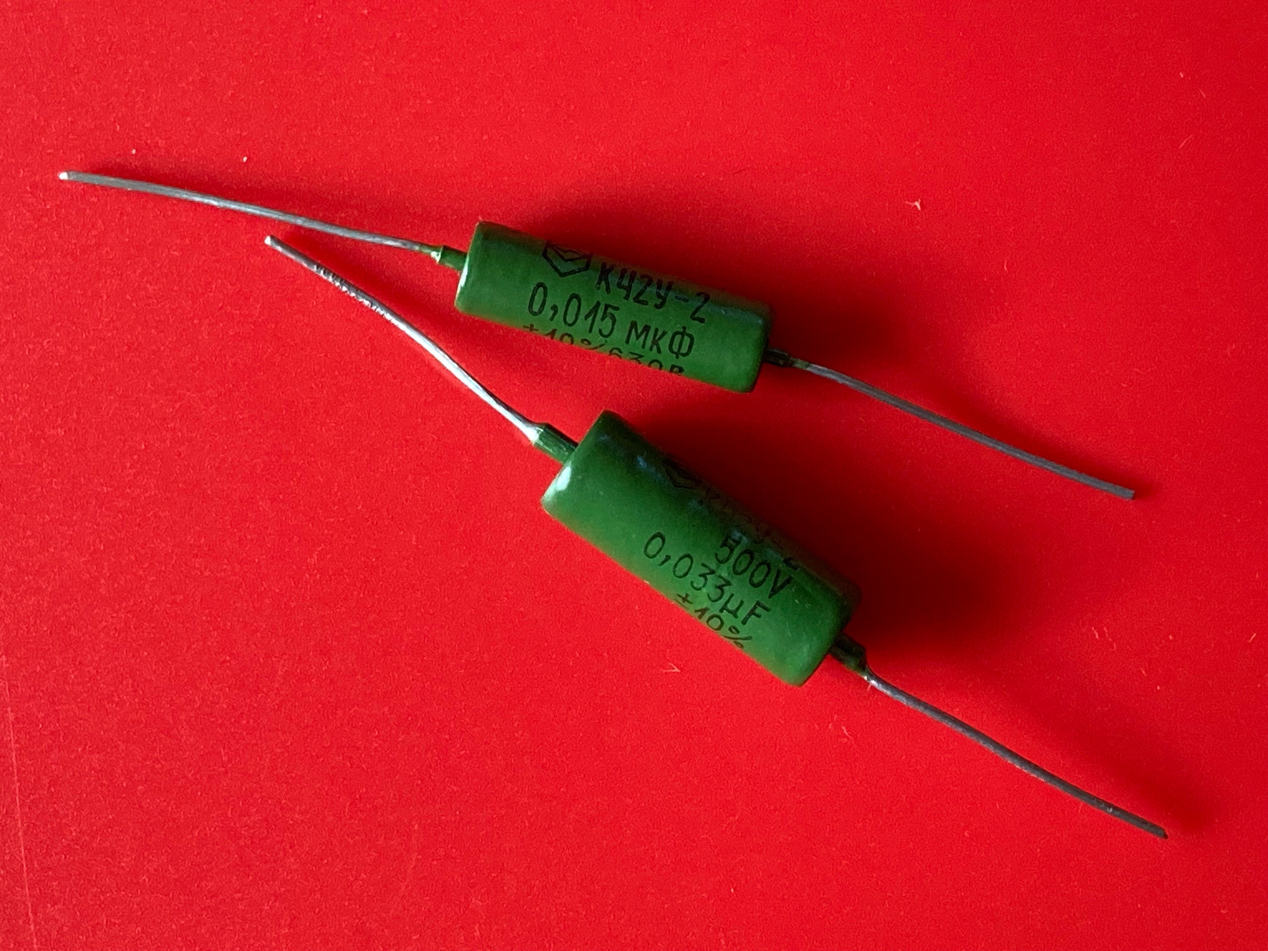 PIO Paper In Oil K42Y-2 NOS Guitar Tone Caps | Tone Man Guitar upgrade ...